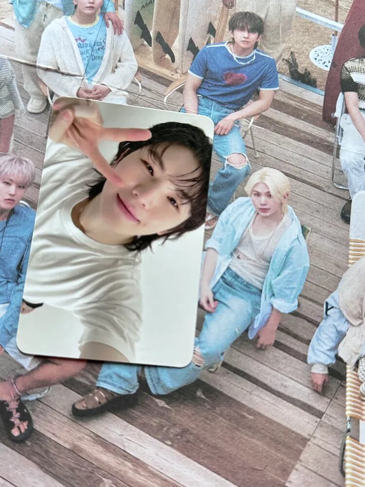 Фотокард Вонву (SEVENTEEN) Редкая версия Carat Clap альбома 17 IS RIGHT HERE Цветок в зубах + подарки при заказе