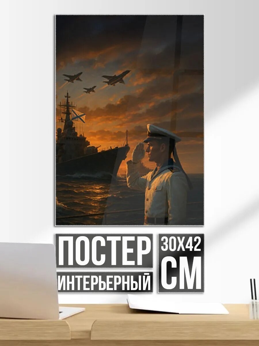 Постер на стену Морская флотилия - ВМФ
