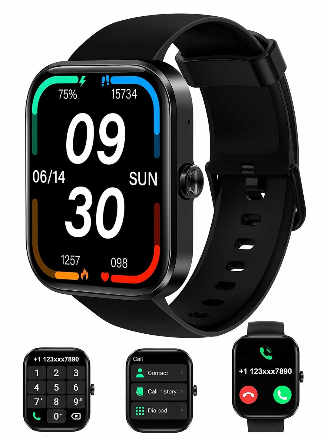 Смарт часы 2025. smart whtch, мужские, женские, детские/умные часы,1.91-дюймовый износостойкий экран высокой четкости, супер водонепроницаемость 1ATM, защита от падения, противоударная защита