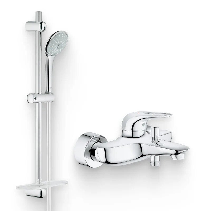 Душевой комплект Смеситель Grohe Eurostyle New 33591003 + Гарнитур Euphoria 27231001