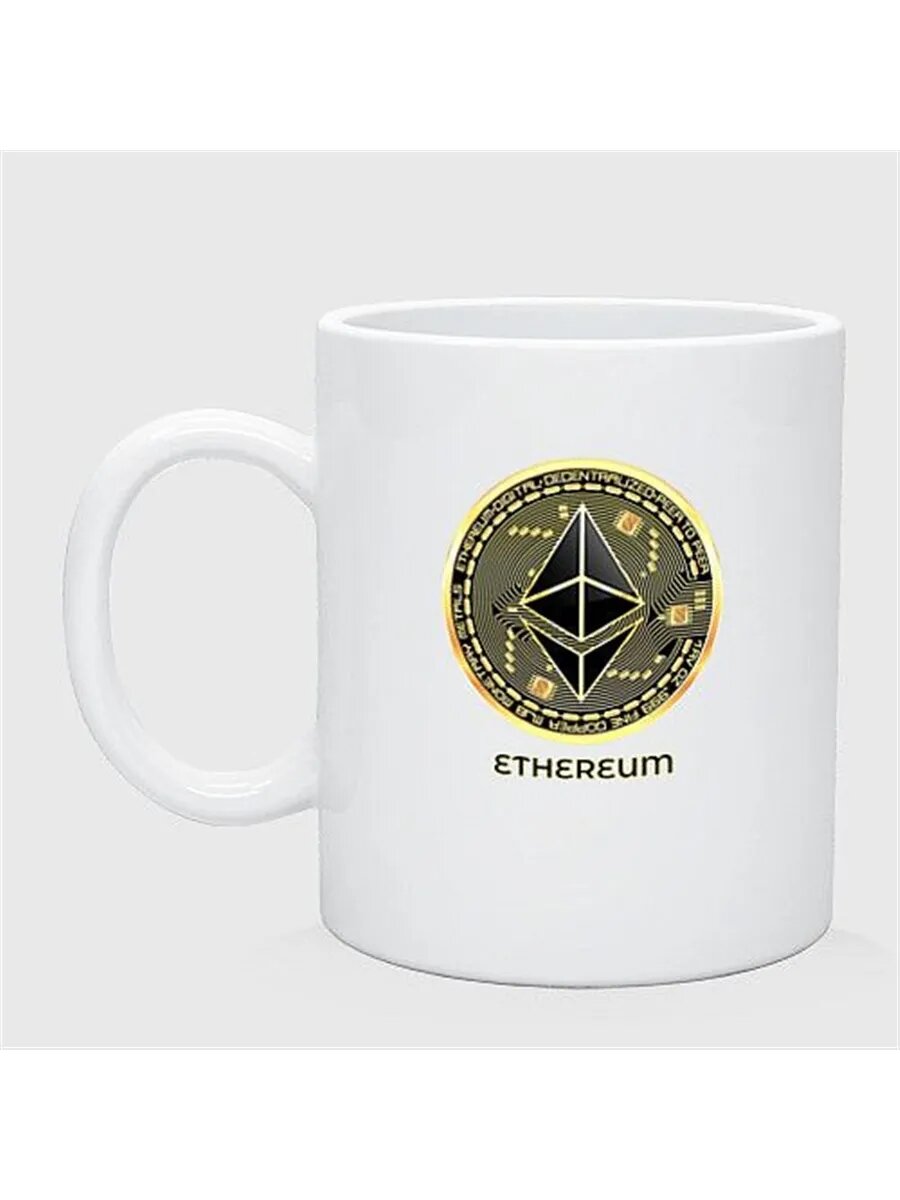 Ethereum крипта монета кружка