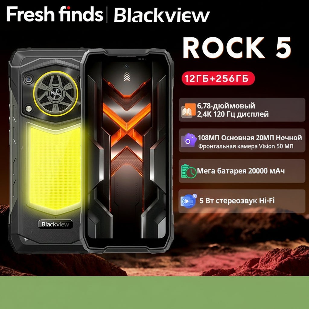 Смартфон Blackview Rock 5, 12/256ГБ