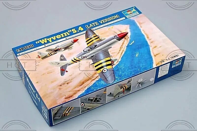 Trumpeter 1/48 02820 "Виверна" S.4 Поздняя версия Самолеты