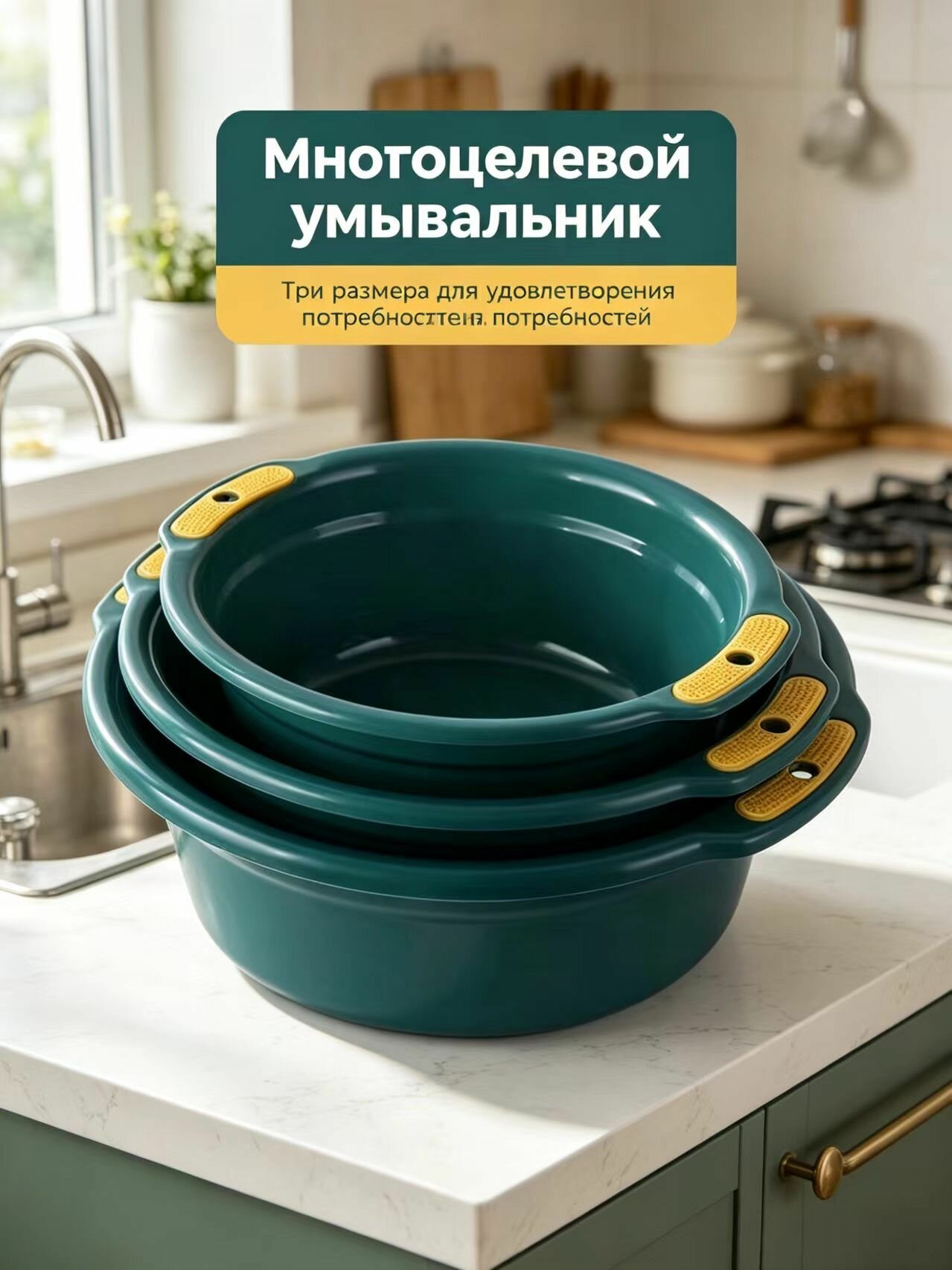 Таз, 4 л, 3 шт