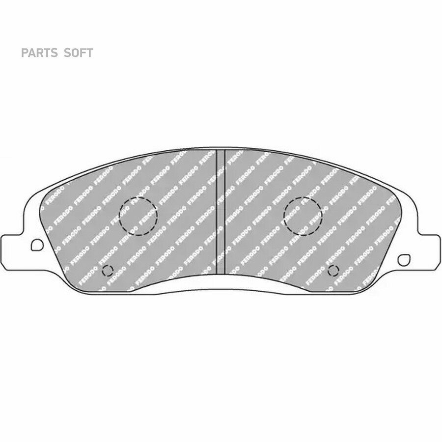 FRP3129H тормозные колодки дисковые спортивые DS2500 от официального дистрибьютора, FERODO, артикул FRP3129H