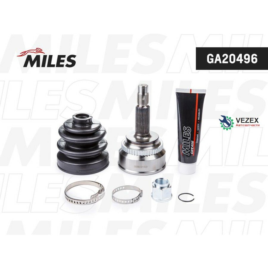 MILES GA20496 ШРУС наружный TOYOTA PREVIA 2.4 02- (с ABS) (GKN 305299) GA20496