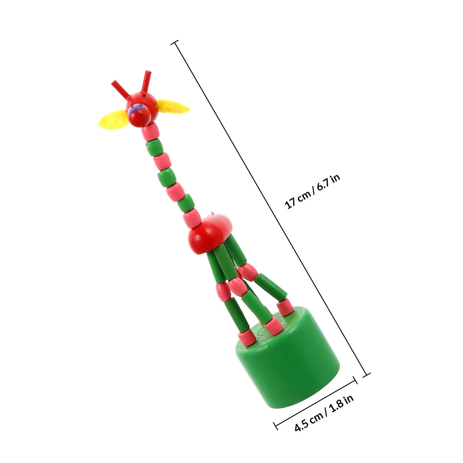 12 Шт Игрушки Для Детей Из Дерева В Forme Зверей С Прессом Основания 17X4 5Cm