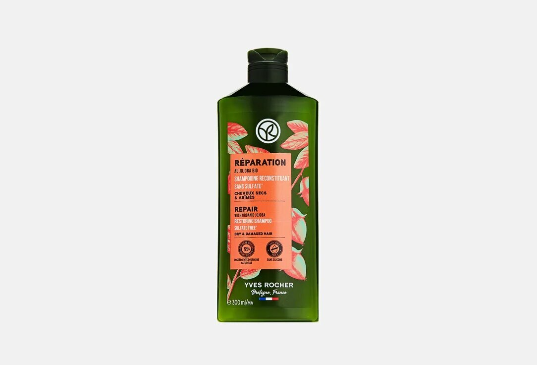 Yves Rocher Repair Restoring Shampoo Sulfate Free Шампунь для волос 300мл