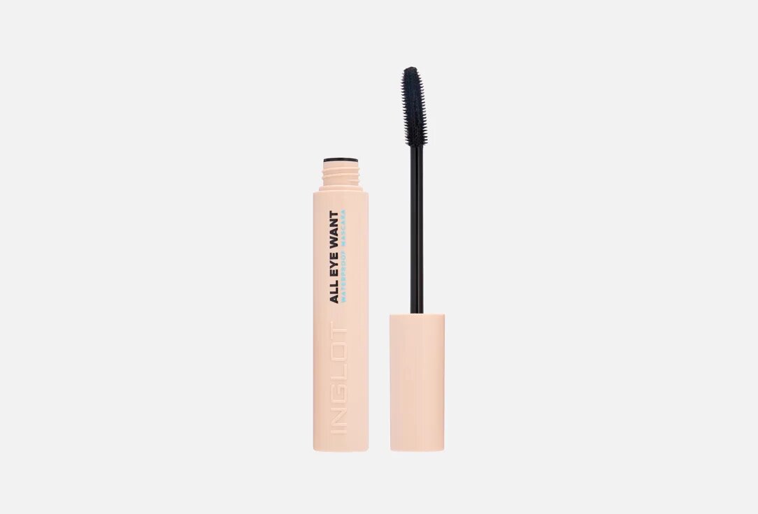Inglot All eye want mascara waterproof Водостойкая тушь для ресниц 8.5мл Черный