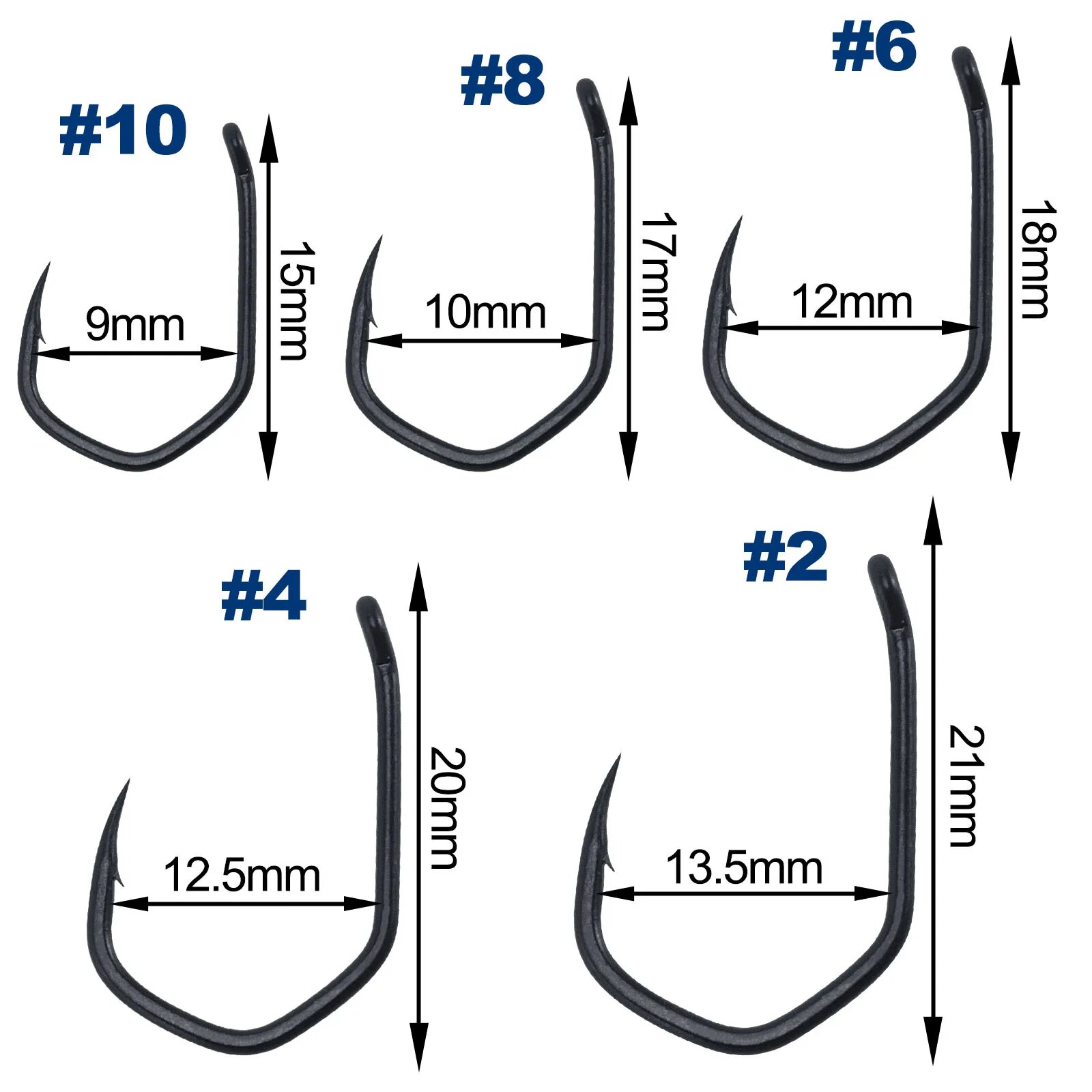 Колючие крючки для карпа Chod Ronnie Claw Rig 20 шт Size 6