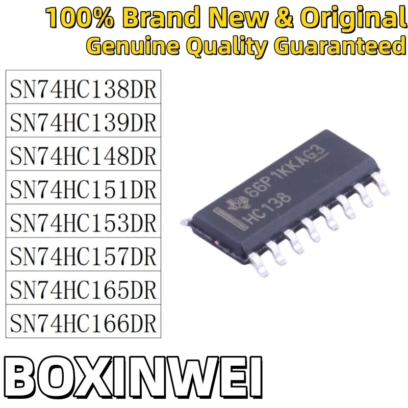 10 x SN74HC138/139/151/153/157/165/166DR, SN74HC