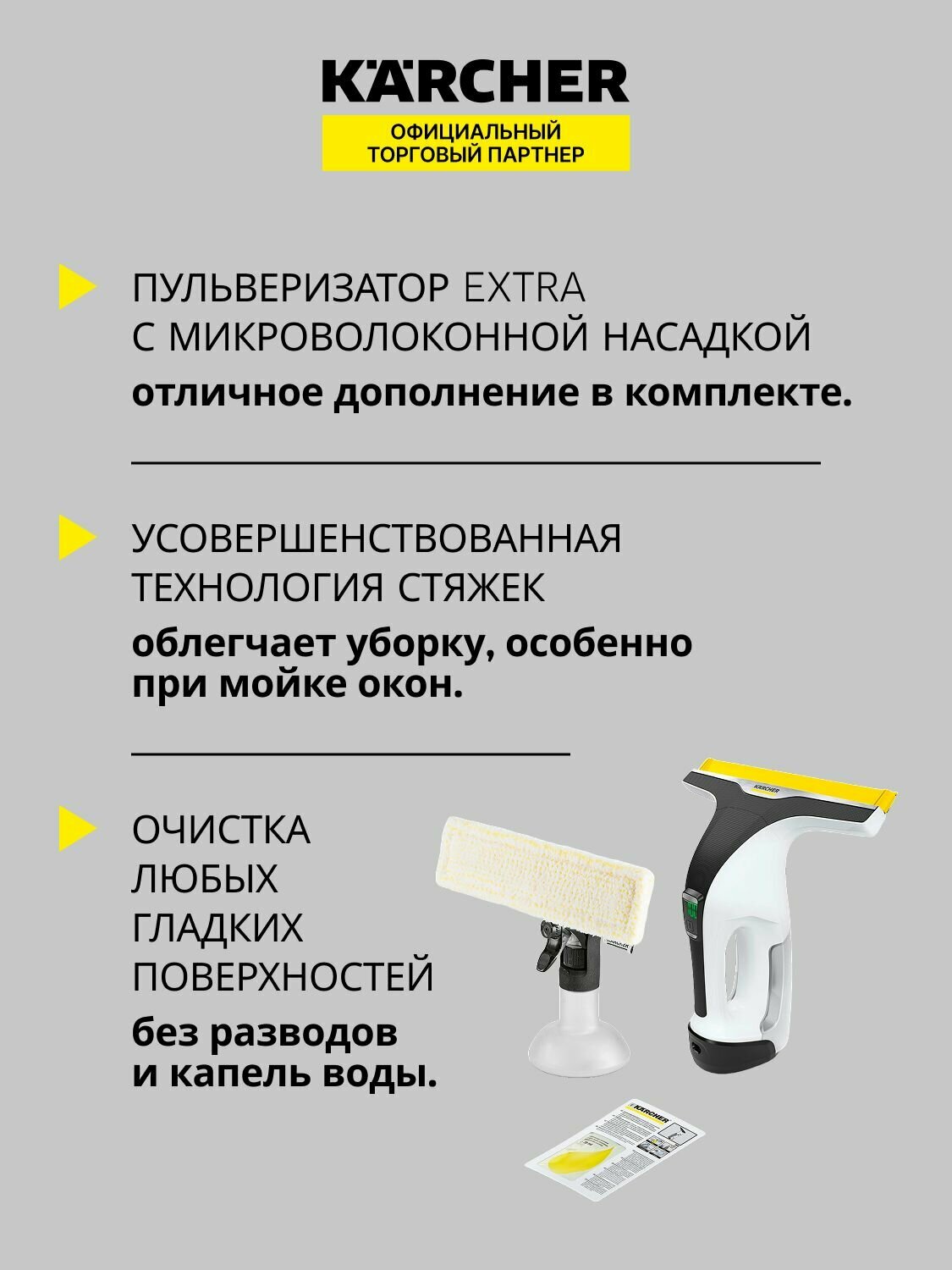 Стеклоочиститель Karcher WV 6 Plus *EU — фото 1