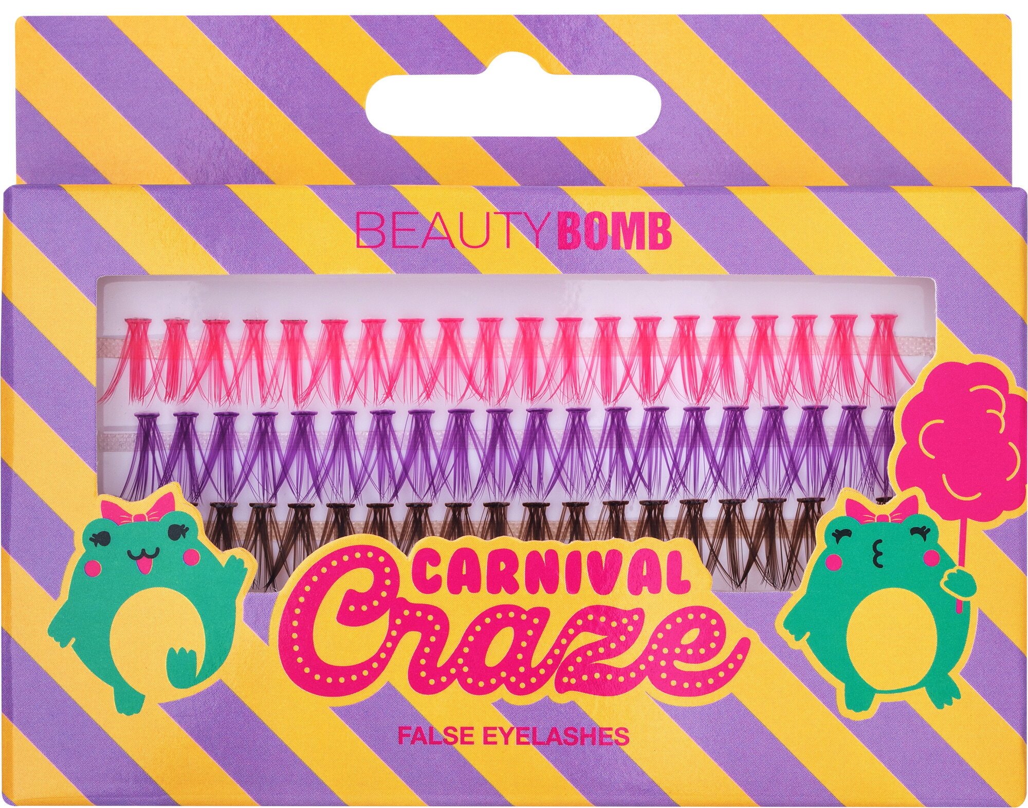 Накладные ресницы Carnival Craze, 100 г, Коричневый, Фиолетовый, Розовый (лимит.)