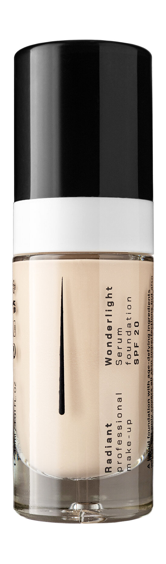 RADIANT PROFESSIONAL MAKE-UP Тональный крем-сыворотка Wonderlight Serum для сияния кожи SPF 20, 30 мл, 100 Слоновая Кость