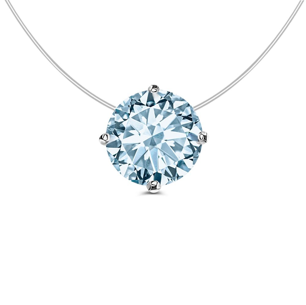 Колье, серебро, 925 проба, родирование, фианит