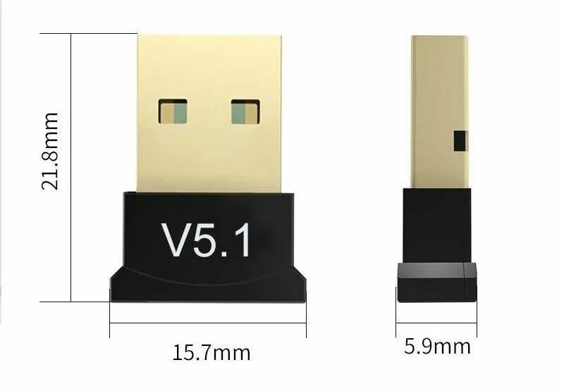 Адаптер USB Bluetooth 5.1 для компьютера — фото 1