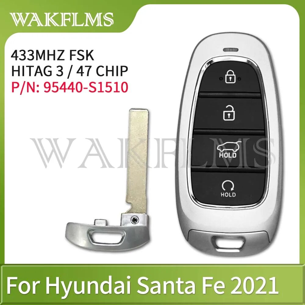 Ключ Hyundai Santa Fe 2021 433MHz HITAG 3/47 95440-S1510