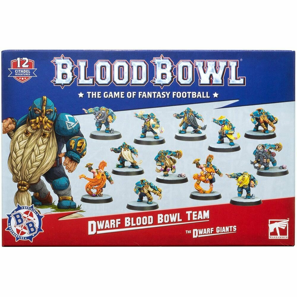 Набор миниатюр Warhammer Games Workshop Blood Bowl: Dwarf Team