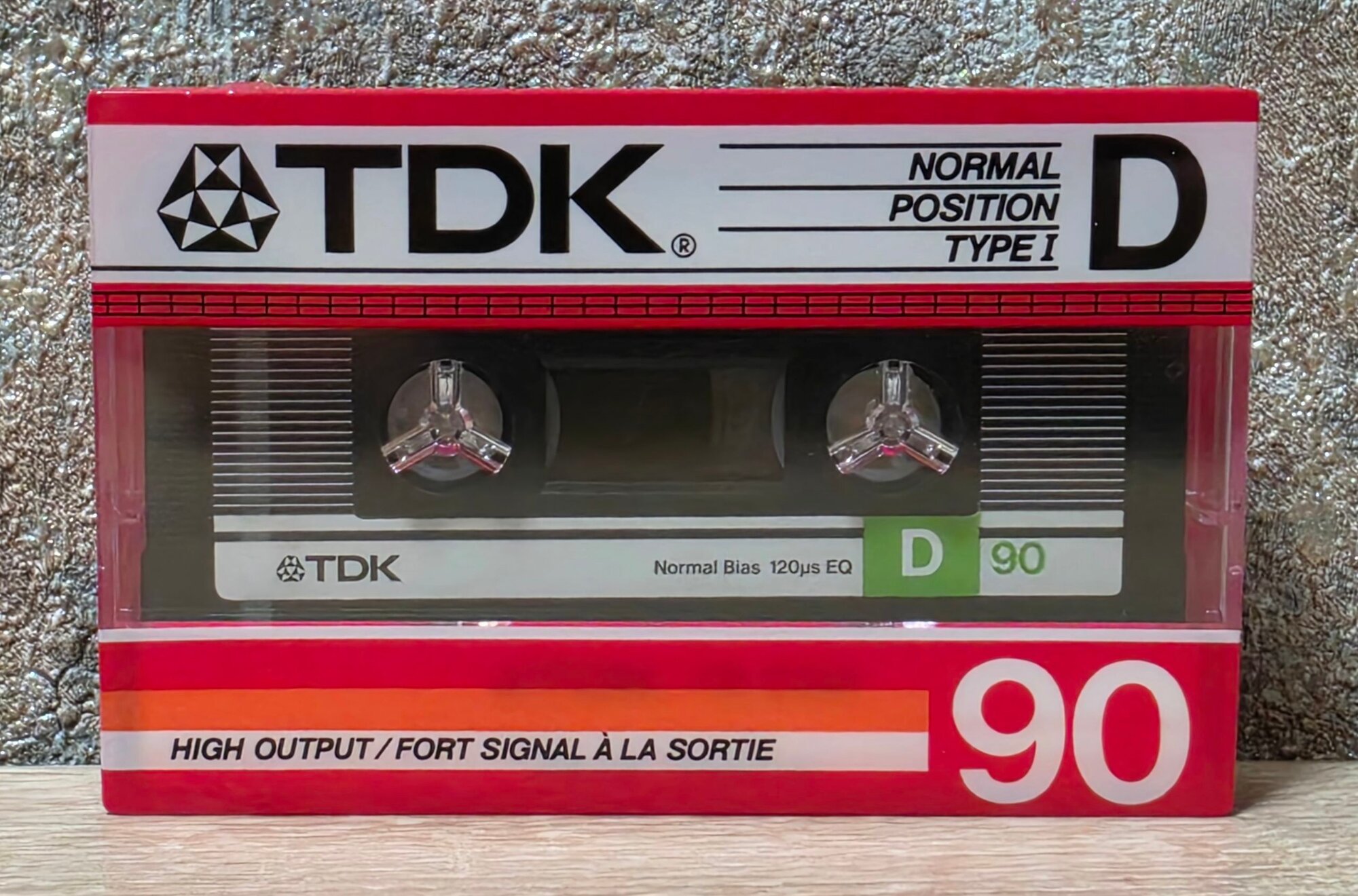 Аудиокассета TDK D90 зелёная