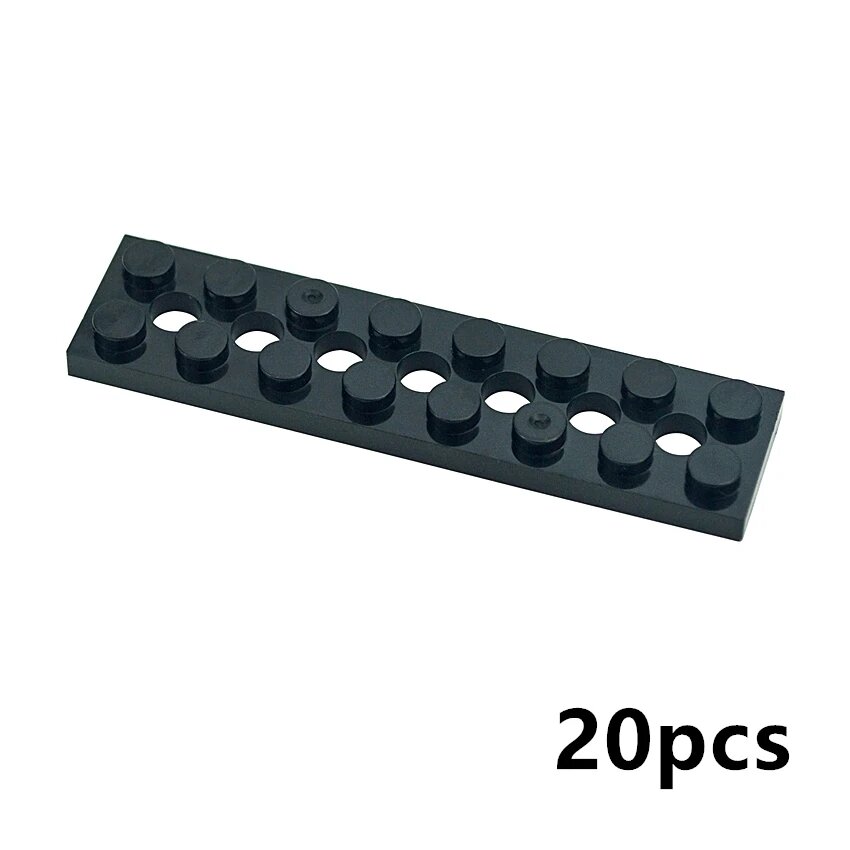 Конструктор ледуо Technic Plate 2x8 черный 20шт