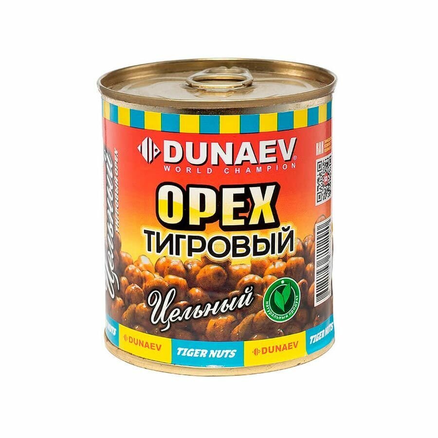 Добавка в прикормку Dunaev 0.32л тигровый орех Цельный (банка: металл)