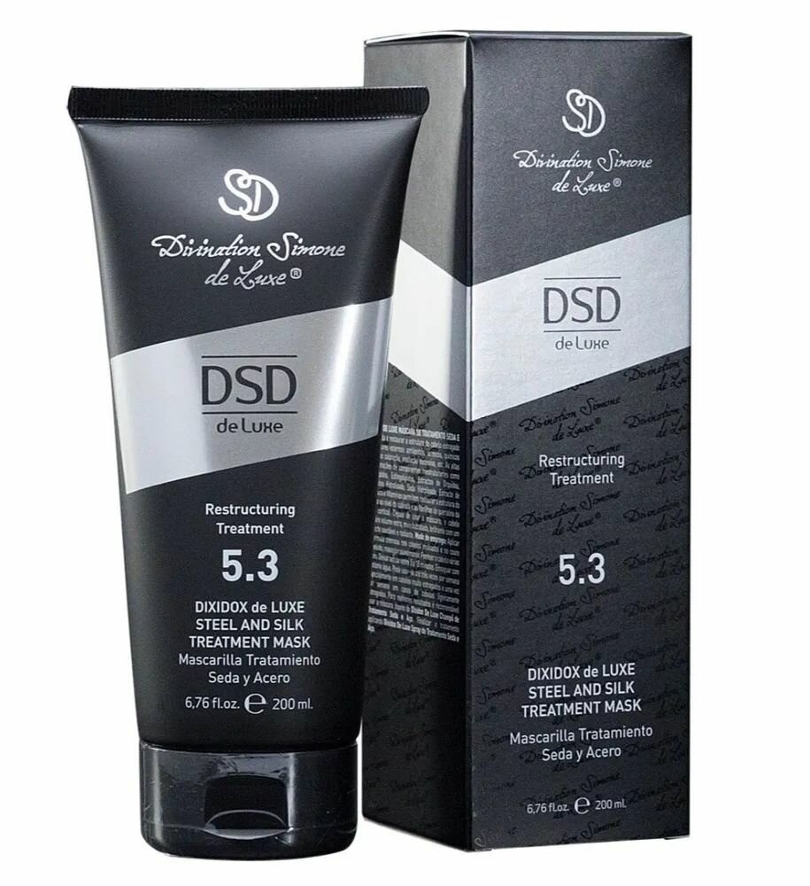 DsD de Luxe - 5.3 Steel and Silk Treatment Mask Восстанавливающая маска Сталь и шелк 200 мл