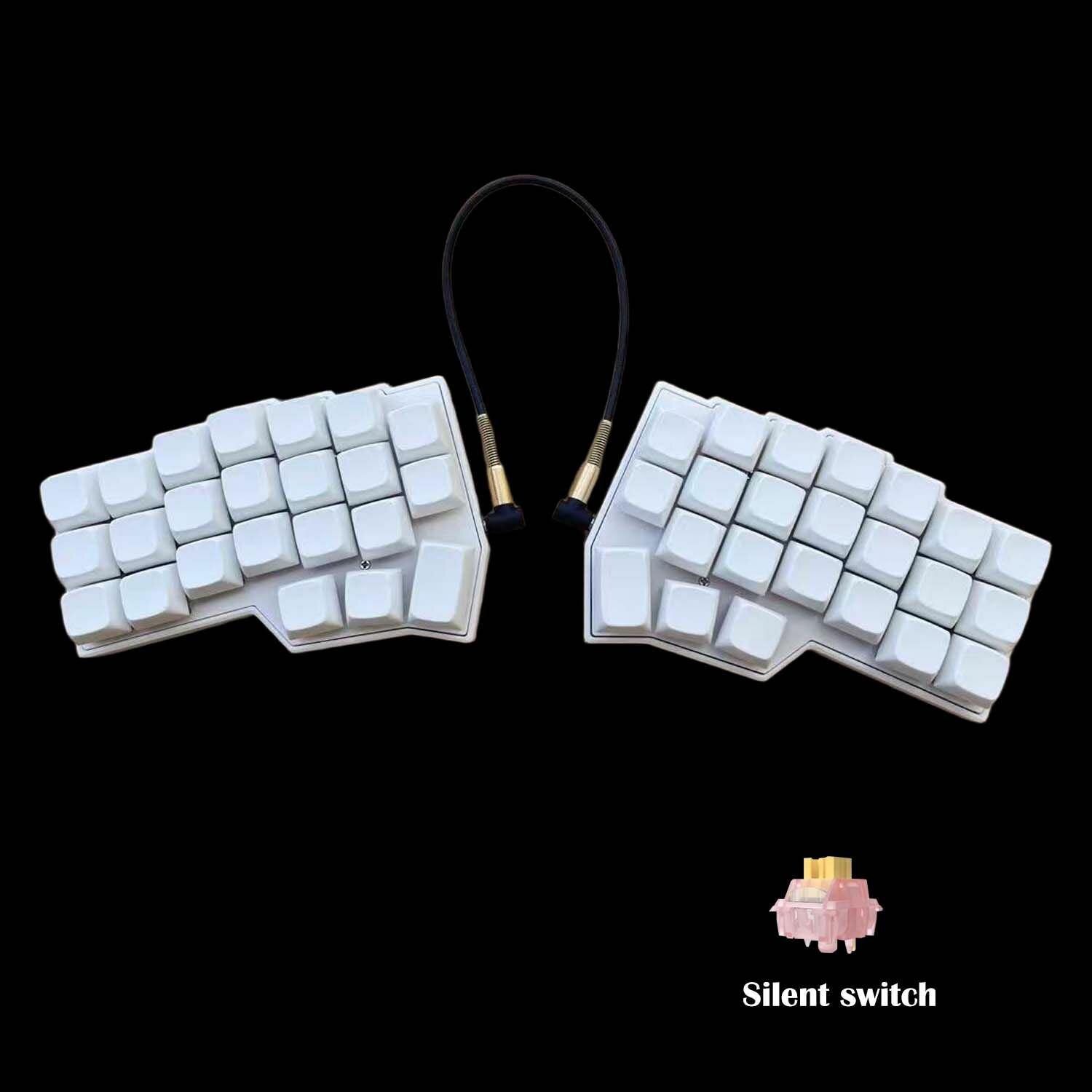 Механическая Клавиатура Corne V4 Split Ergonomics С Возможностью Горячей Замены MX, Проводной RGB-дисплей