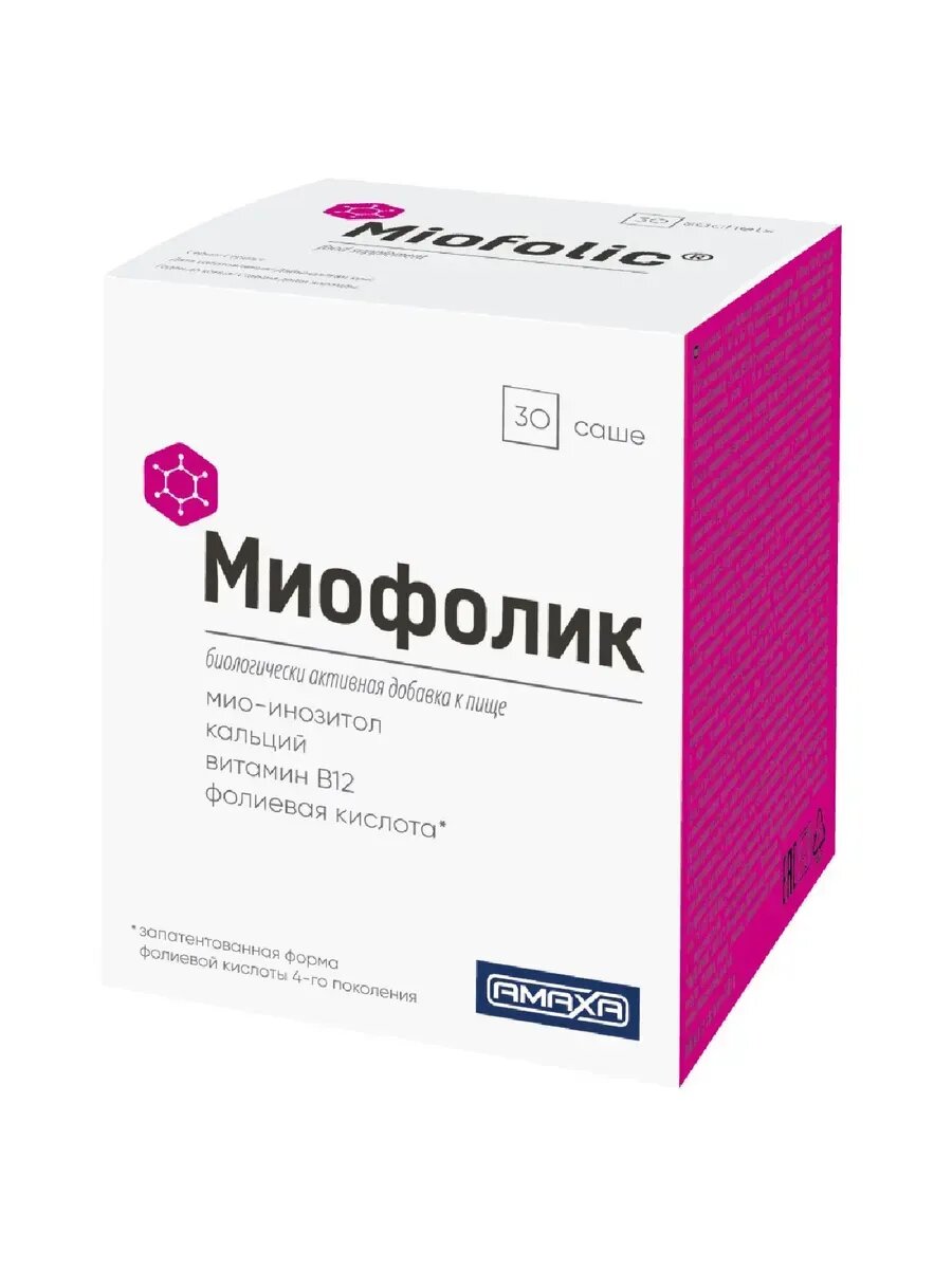 Миофолик саше массой р г порошок 30 шт. 2 г -1 уп.