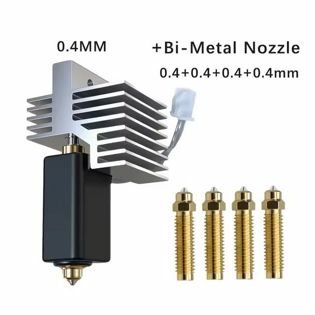 Hotend комплект для Elegoo Centauri + сопла 0.4 мм, 4 шт