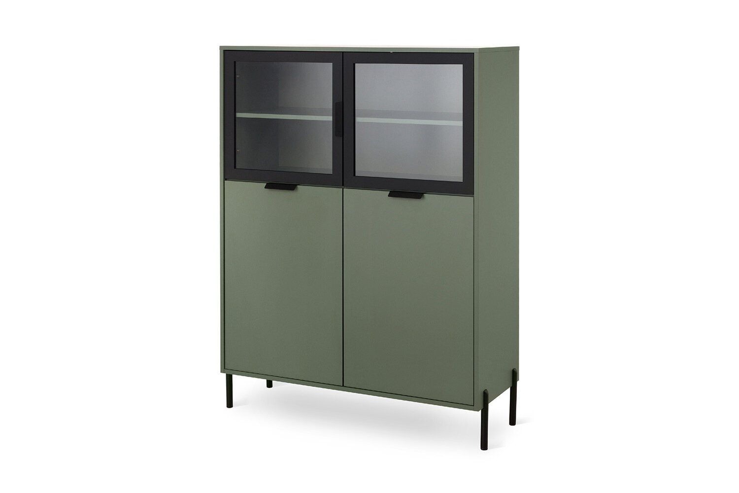 Шкаф PALOMA REG2W2D/140, дымчатый зелёный