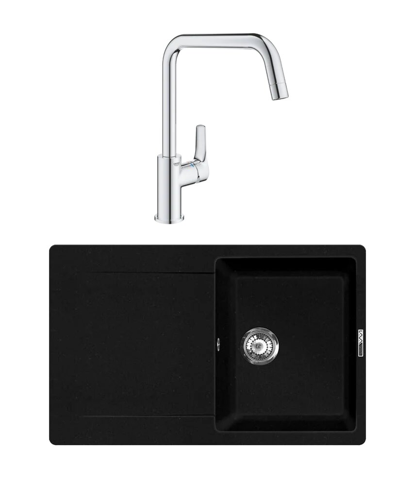 Комплект Мойка Lava L4. LAV / Смеситель Grohe Eurosmart