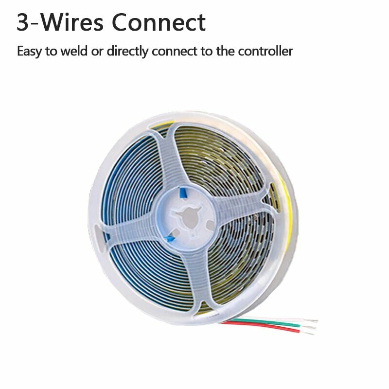 YSRSAI Двухцветная гибкая светодиодная лента DC24V 3-Wires Connect, 7M one roll