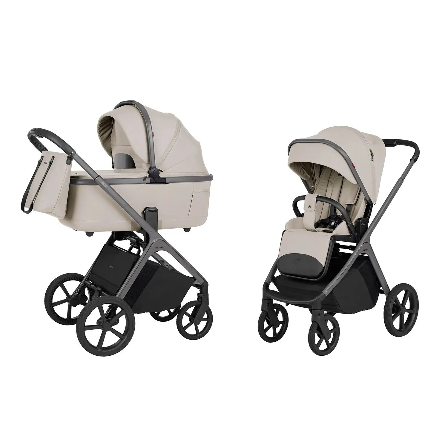 Коляска 2 в 1 Carrello Vector F CRL-6700 Zephyr Beige (складная люлька)