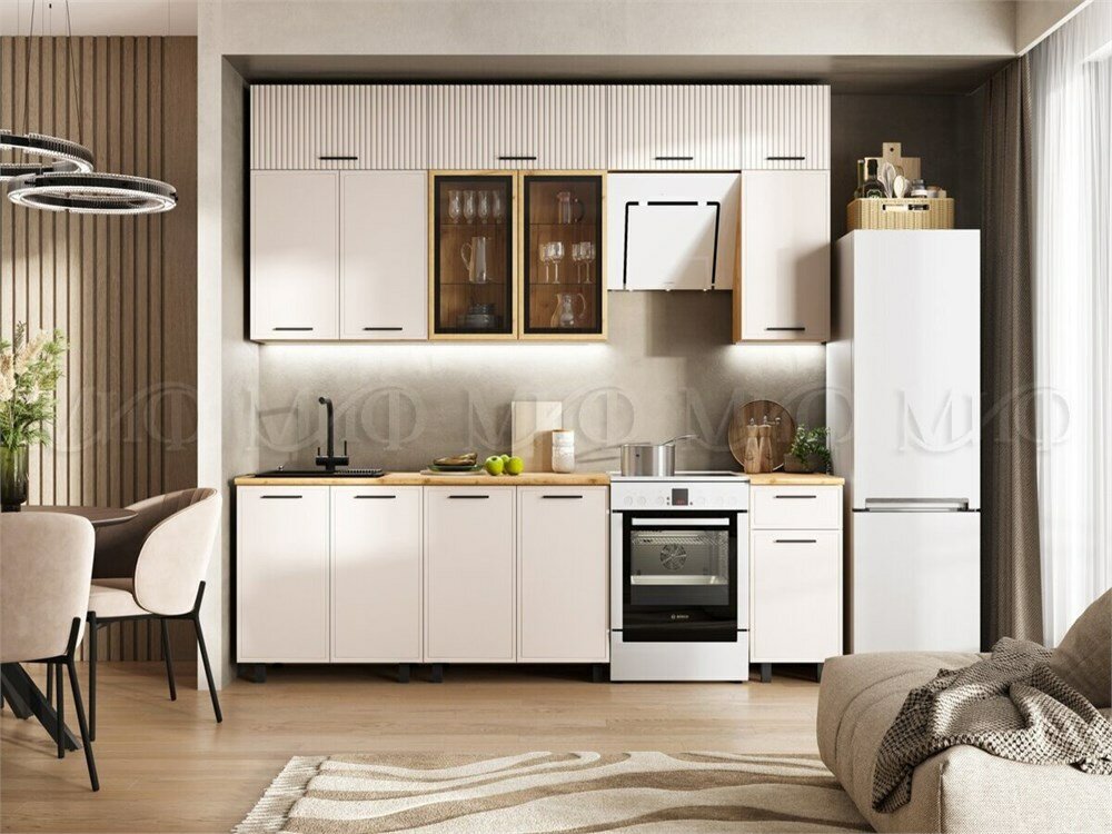 МИФ Кухня Бьянка 2.6м Кашемир Кашемир