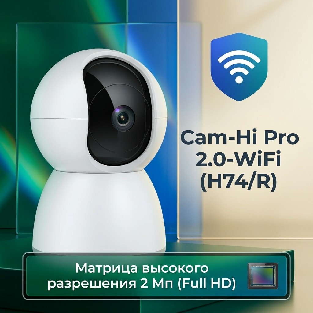 Беспроводная Wi-Fi домашняя камера CamHiPro 2.0-WiFi (H74/R)