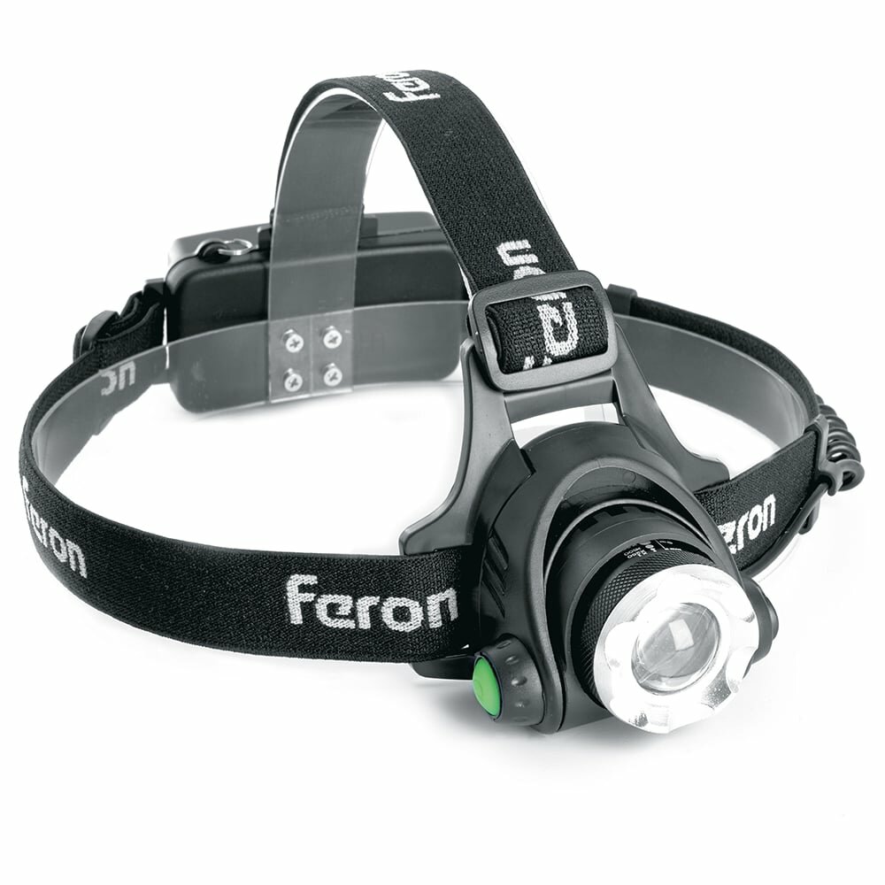 Налобный фонарь FERON ZOOM с аккумулятором TH2305 5W 2x18650 IP44 пластик-алюминий 41709
