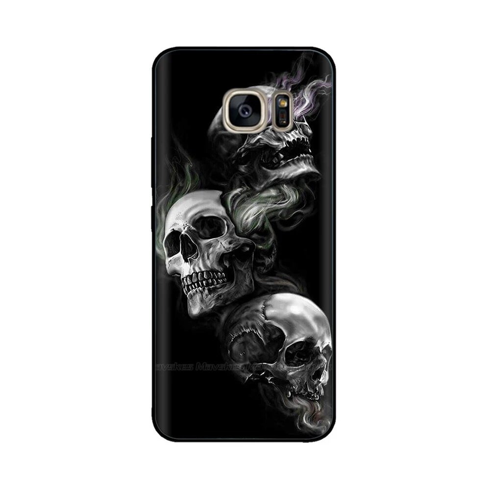 Силиконовый чехол для Samsung S6 G920 G920F G920A, чехол из ТПУ для Samsung Galaxy Черный, 00847, S6