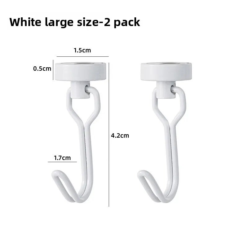 Магнитные крючки DKSTINYE Белый, white 2pcs