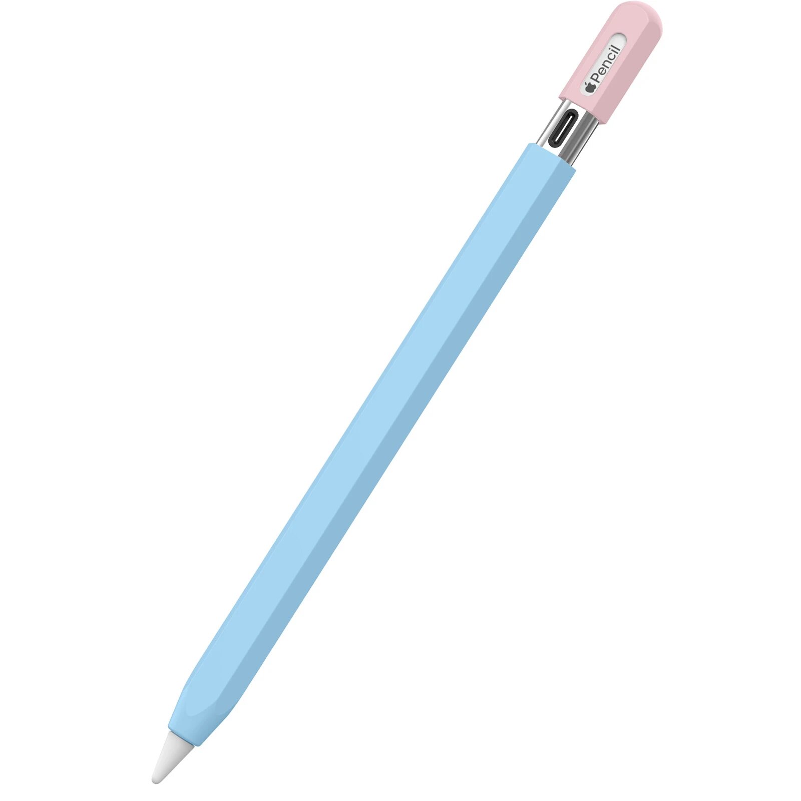 Силиконовый чехол для Apple Pencil 3 USB-C Light Blue, Голубой