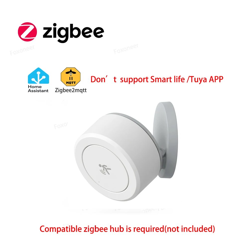 Датчик присутствия Tuya ZigBee 24G MINI Z2M