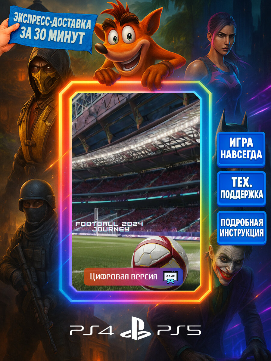 Football 2024 Journey PS4/PS5 | Моментальная доставка | Английский язык | Головоломки