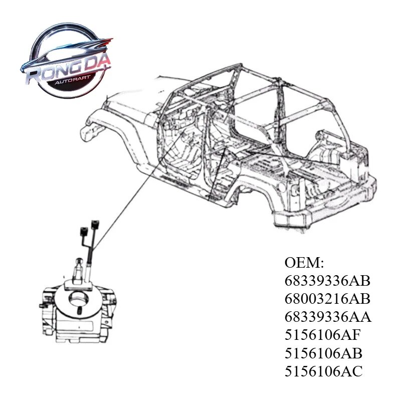 OEM 68339336AB 68003216AB 68339336AA 5156106AF 5156106AB 5156106AC Подходит для Jeep Wrangler JK 2007-2018, Chrysler, Dodge