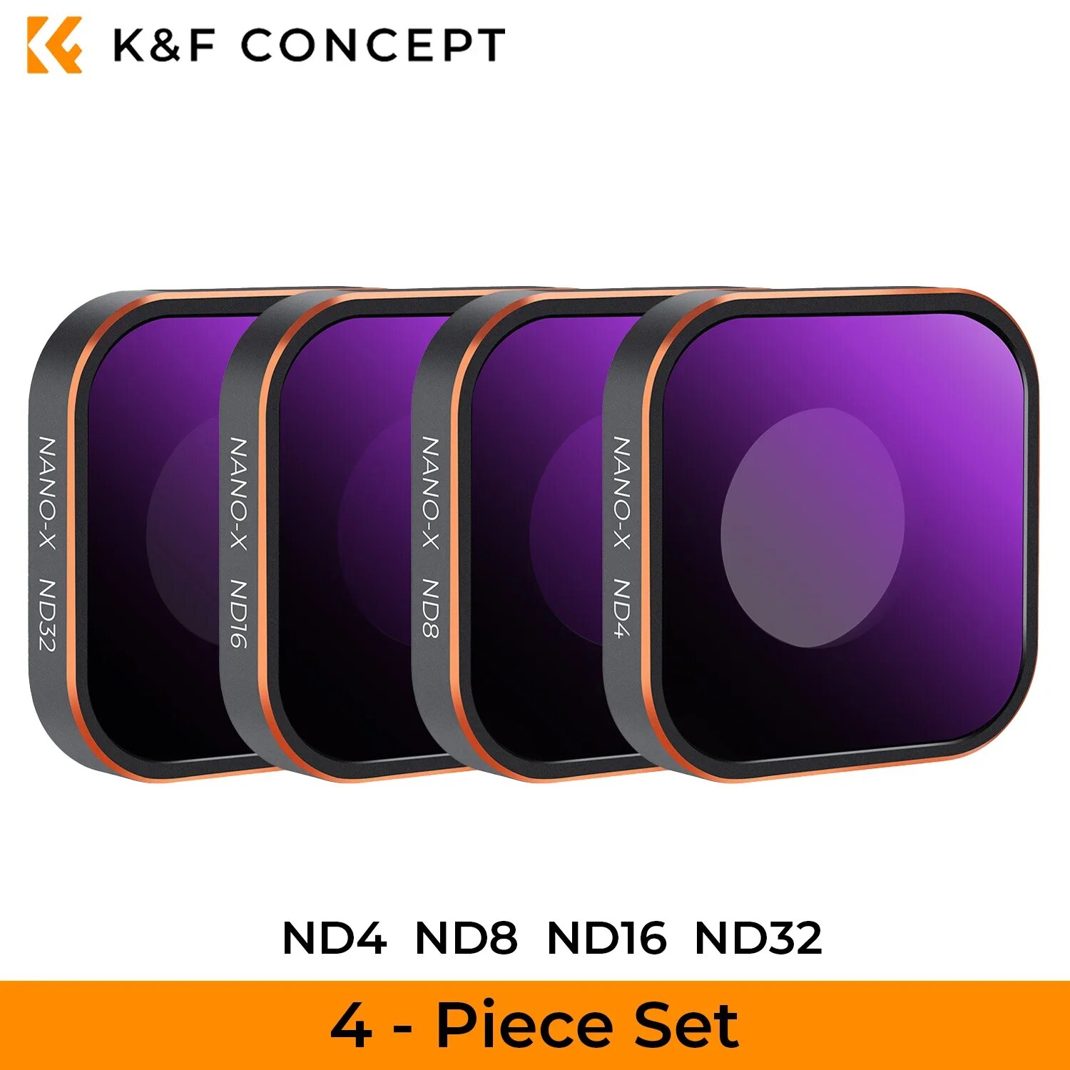 K&F CONCEPT Комплект фильтров CPL ND для GoPro Hero 10-13 4 PCS Filters
