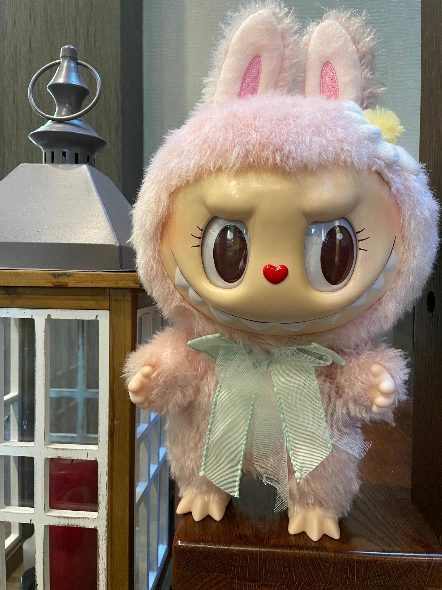 Лабубу мягкая игрушка большой Labubu Mokoko 36 см в подарочной упаковке