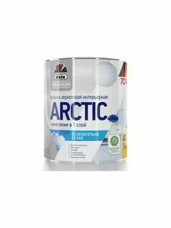 Краска интерьерная Dufa Arctic для стен и потолков, 1 л, матового покрытия