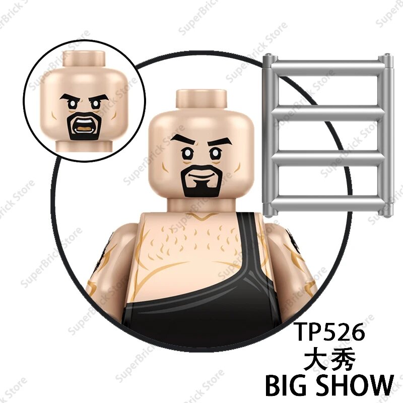 CyunSing мини-фигурки WWE Wild Gladiator ROCK, Big Show, Джон Кена Бежевый, Without Box