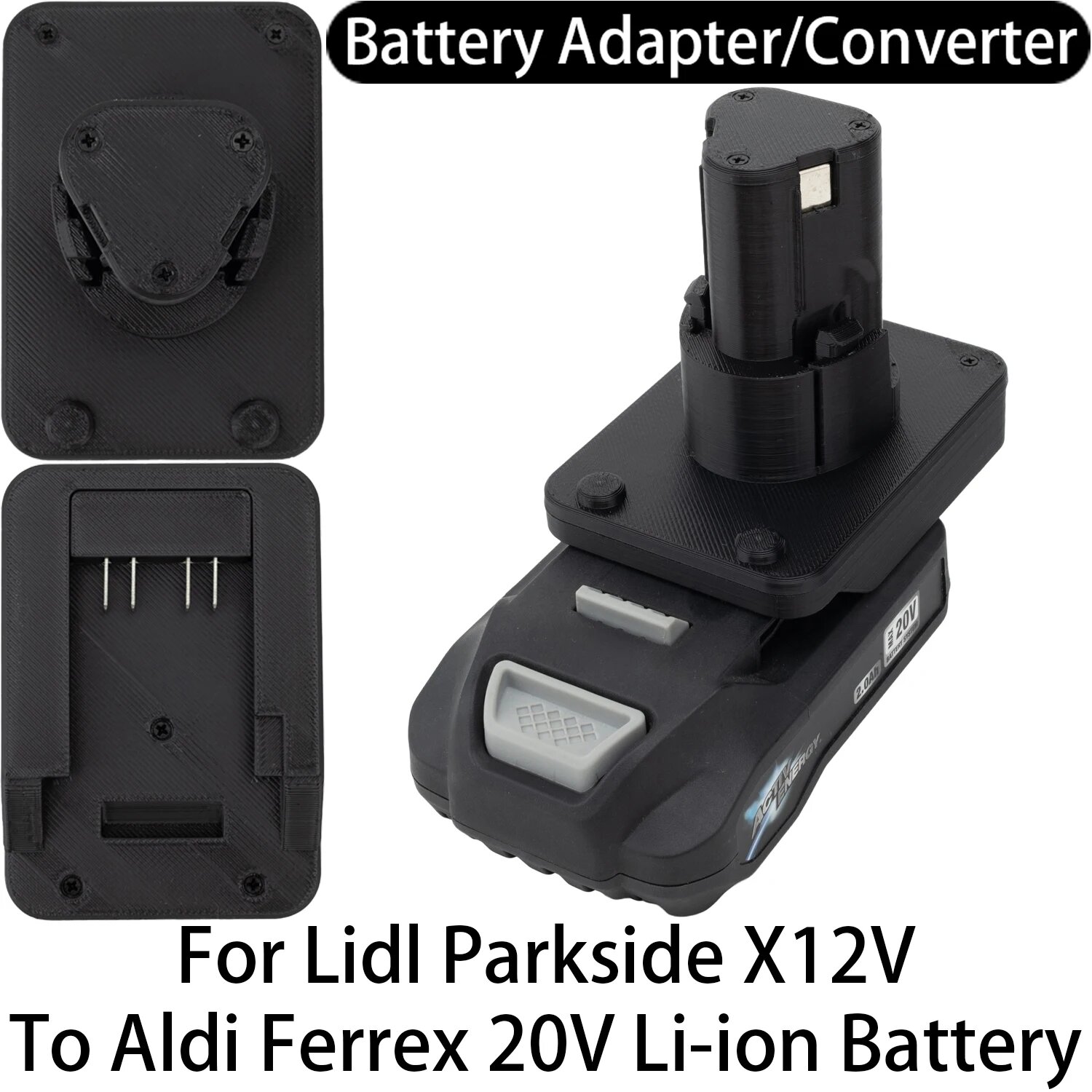 Адаптер для аккумуляторов Parkside X12V к Ferrex 20V