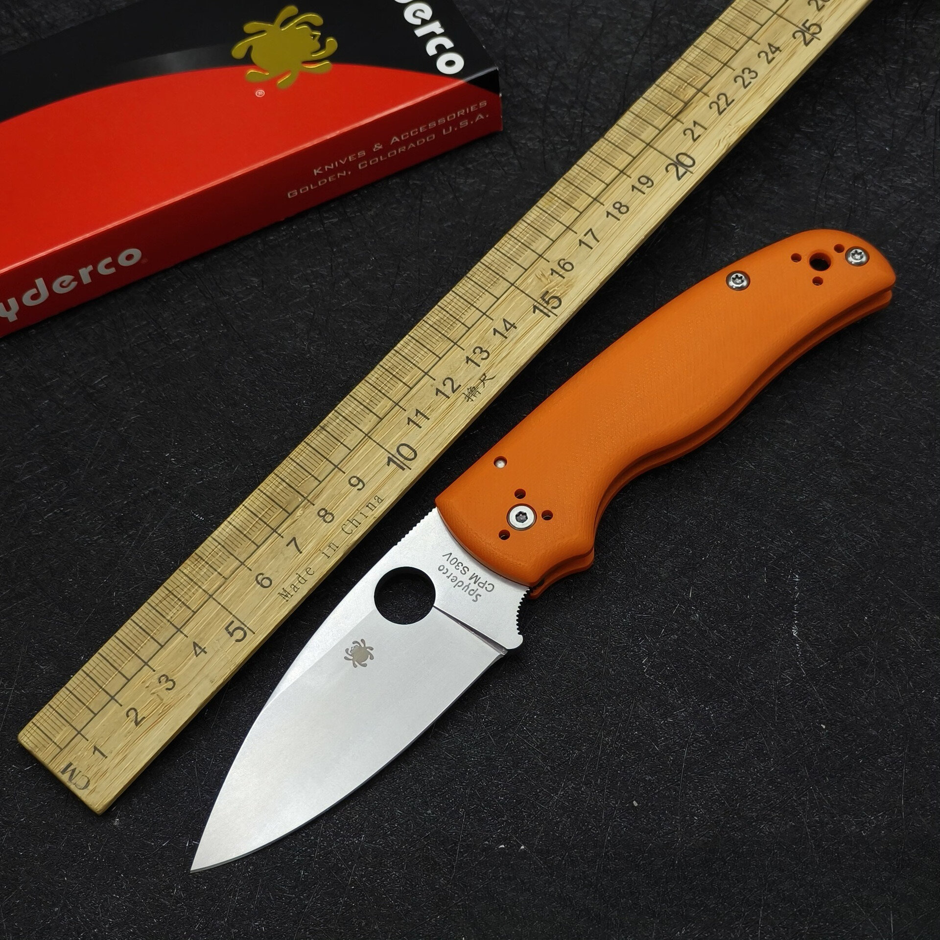 Складной нож Spyderco C229, лезвие высокой твердости, ручка G10, портативный EDC для кемпинга и нарезки фруктов