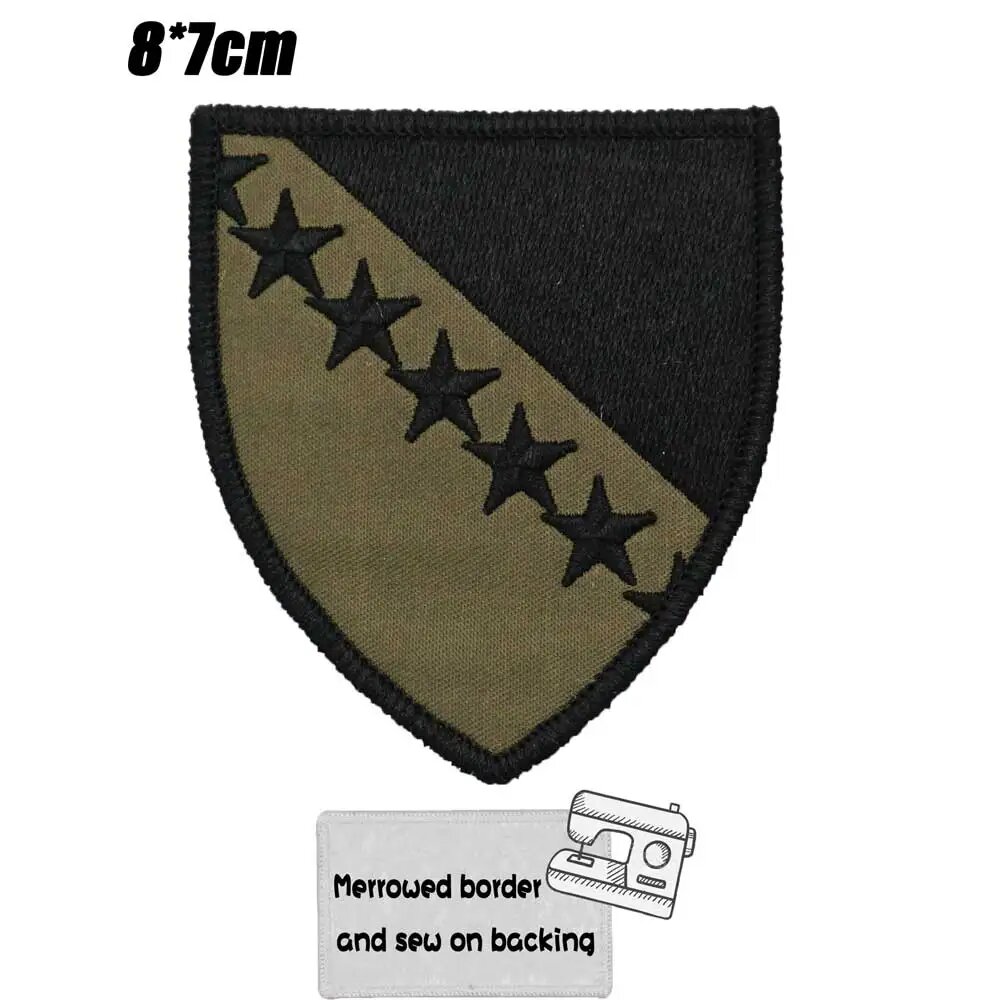 Нашивка с вышивкой крючок и петля LE52-4 sew on