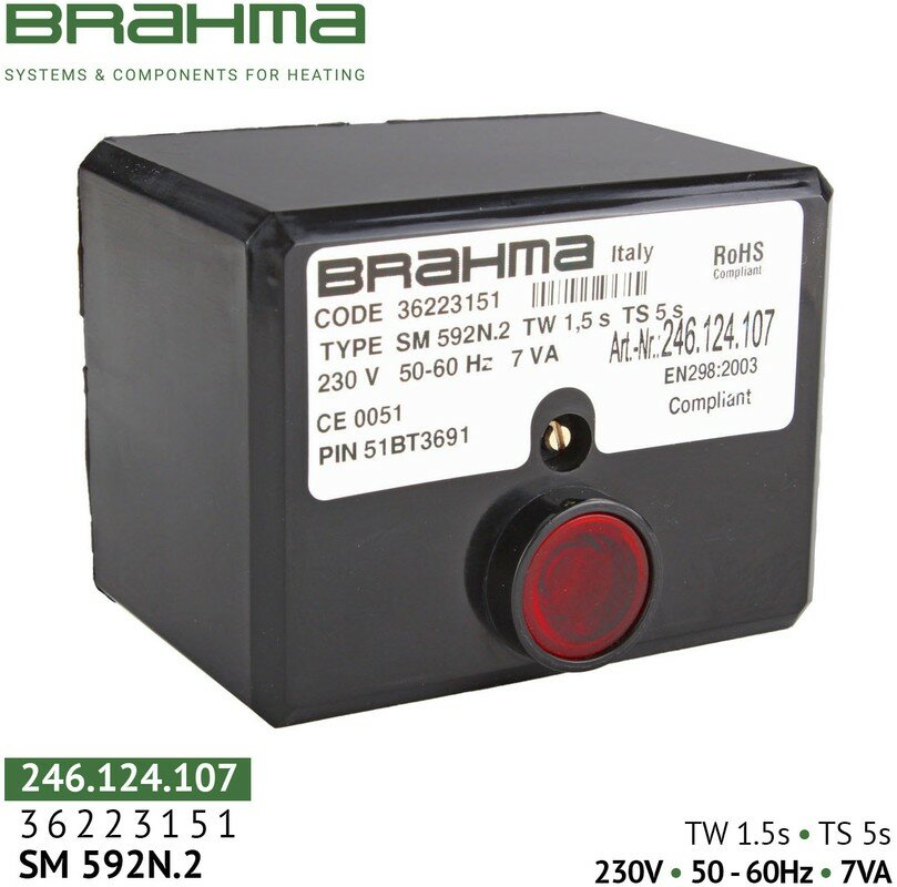 Блок управления горением Brahma SM 592N.2 36223151